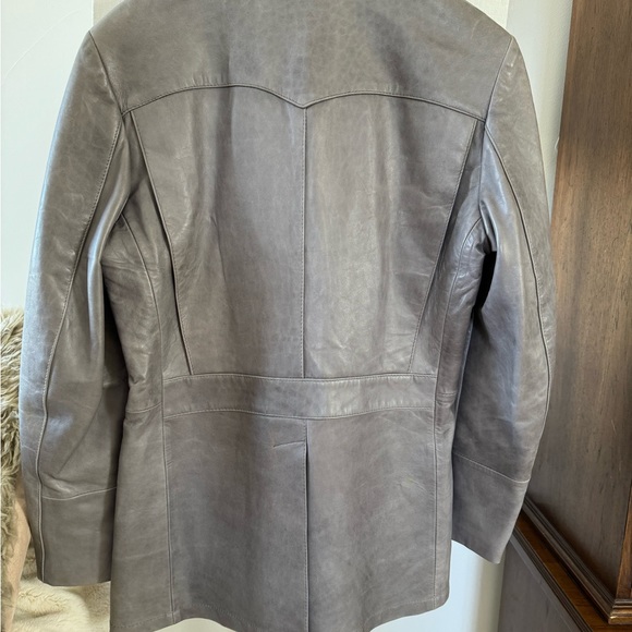 Remy Leather | Jackets & Coats | Remy Beautiful Gray Lambskin Leather ...